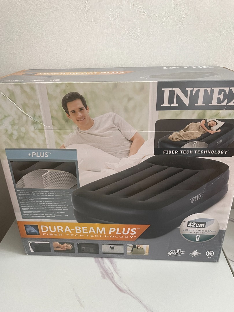 Intex Dura Beam Plus Air Mattress Bed, Furniture & Home Living, Furniture, Bed Frames ...