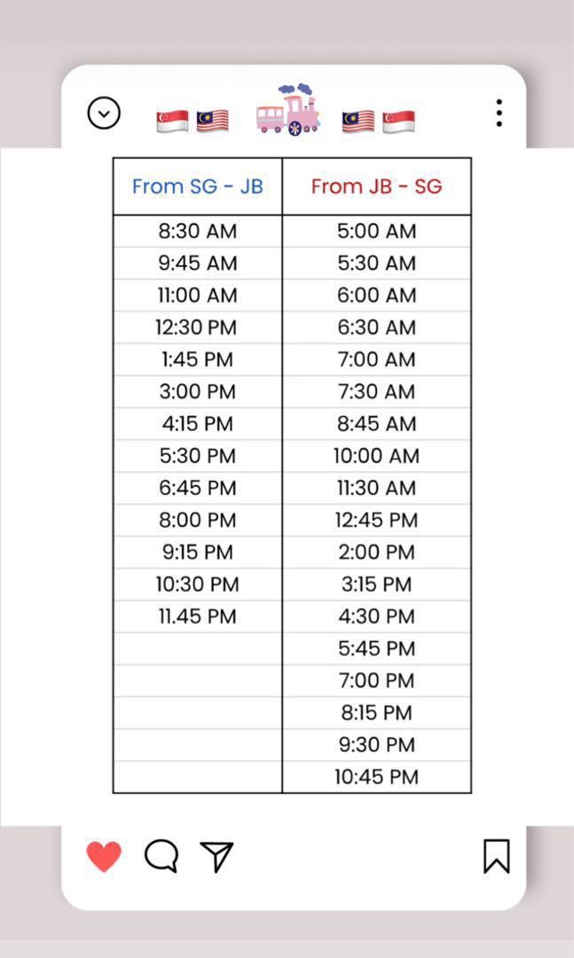 JB Train Ticket KTM Shuttle Tebrau Woodlands Snatching Service (100% ...