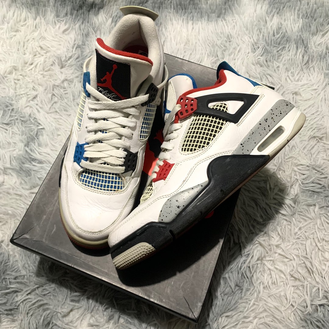 Jordan 4 what the, Men's Fashion, Footwear, Sneakers on Carousell