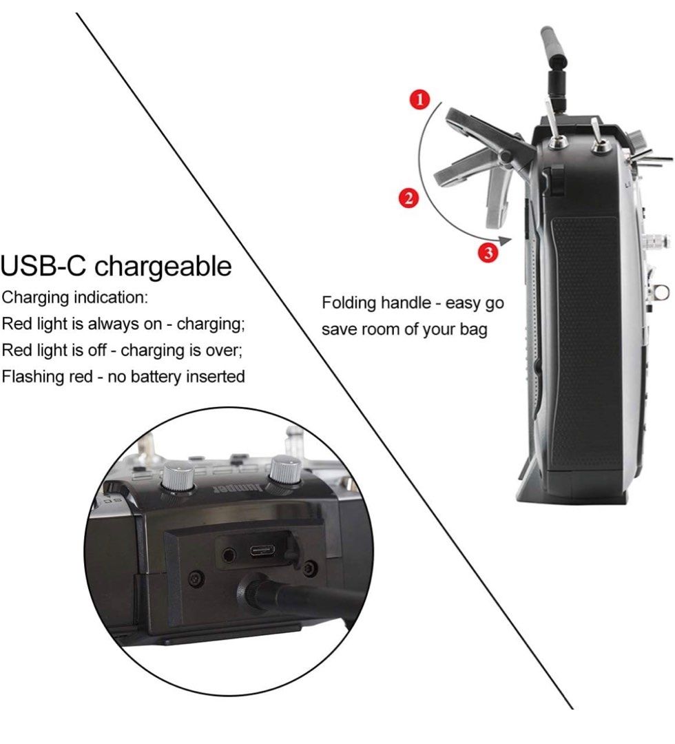 Jumper T16 Pro Hall Radio Transmitter Hall Gimbal 2.4G 16CH Open Source ...