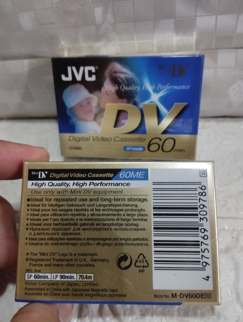 Jvc mini DV 60 min cassette tape recorder, Photography, Video Cameras ...