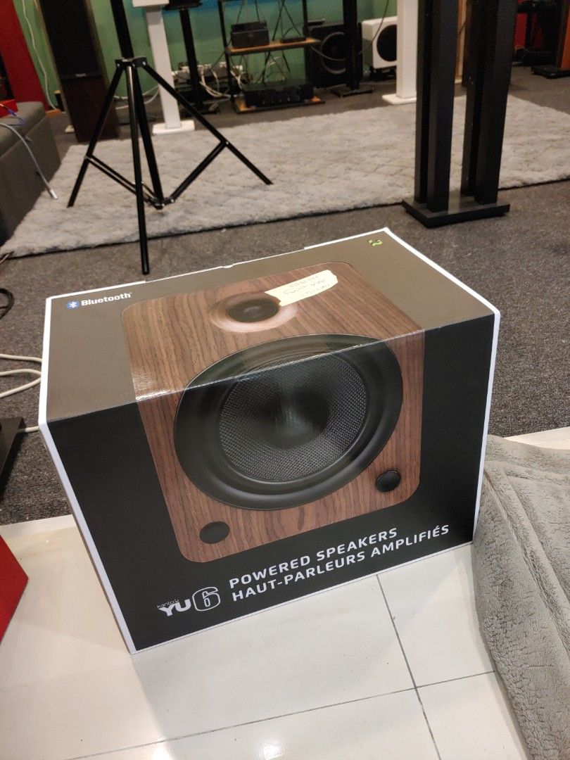 Kanto YU6 (Walnut) Open-box Powered Speakers, Audio, Soundbars, Speakers & Amplifiers on Carousell