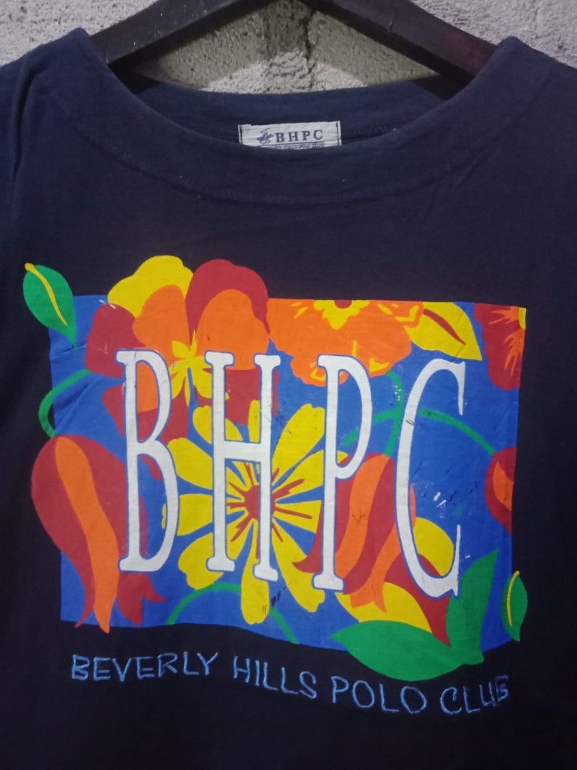 Kaos vintage BHPC beverly hills polo club, Fesyen Pria, Pakaian ...