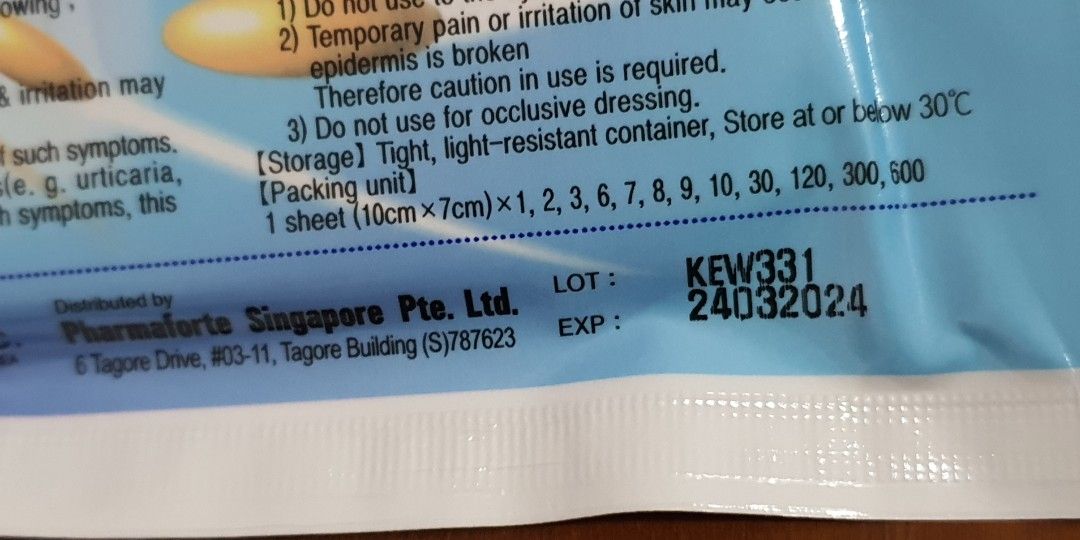 Kefentech Plaster Ketoprofen 30mg (Anti-inflammation, relieve swelling ...