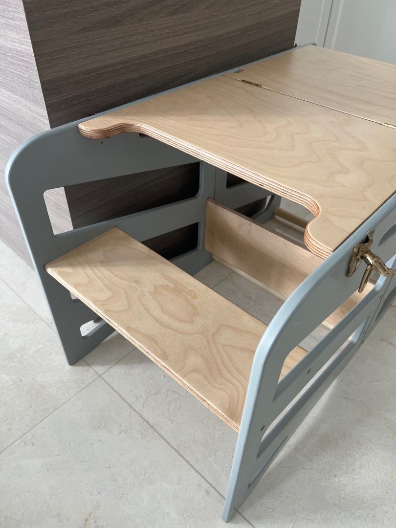 Kids learning tower 3 in 1 - Step stool, slide & table, Babies & Kids ...