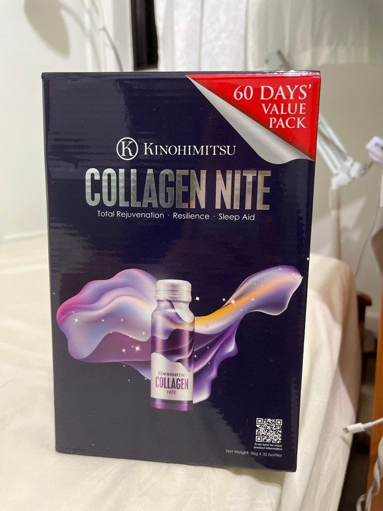 Kinohimitsu collagen nite drink, Health & Nutrition, Health Supplements ...