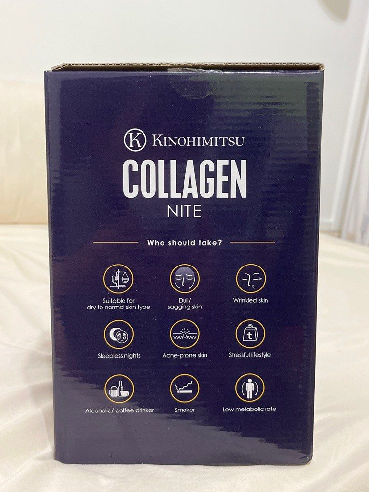 Kinohimitsu collagen nite drink, Health & Nutrition, Health Supplements ...