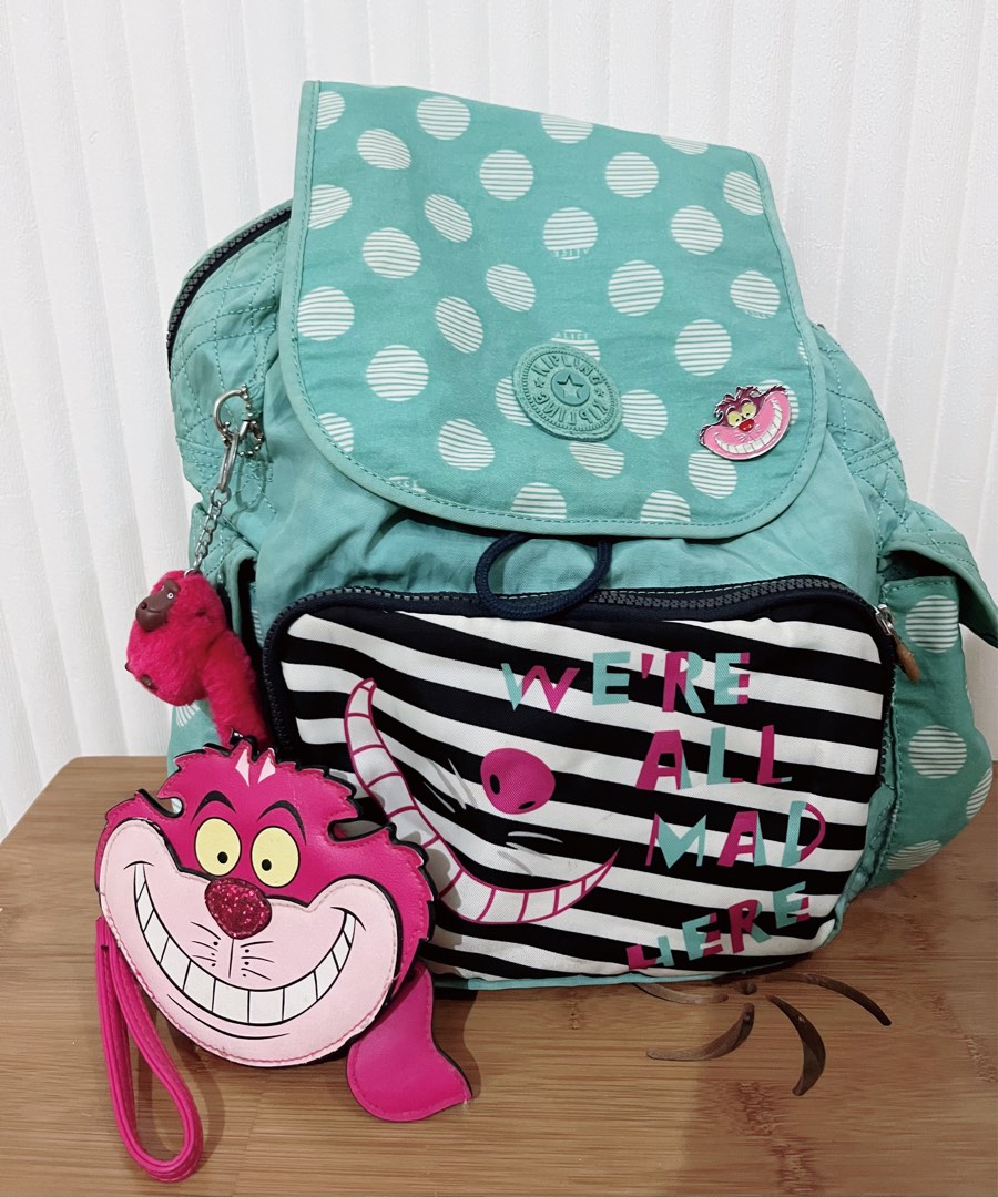 Kipling disney Cheshire Cat backpack, Women's Fashion, Bags & Wallets ...