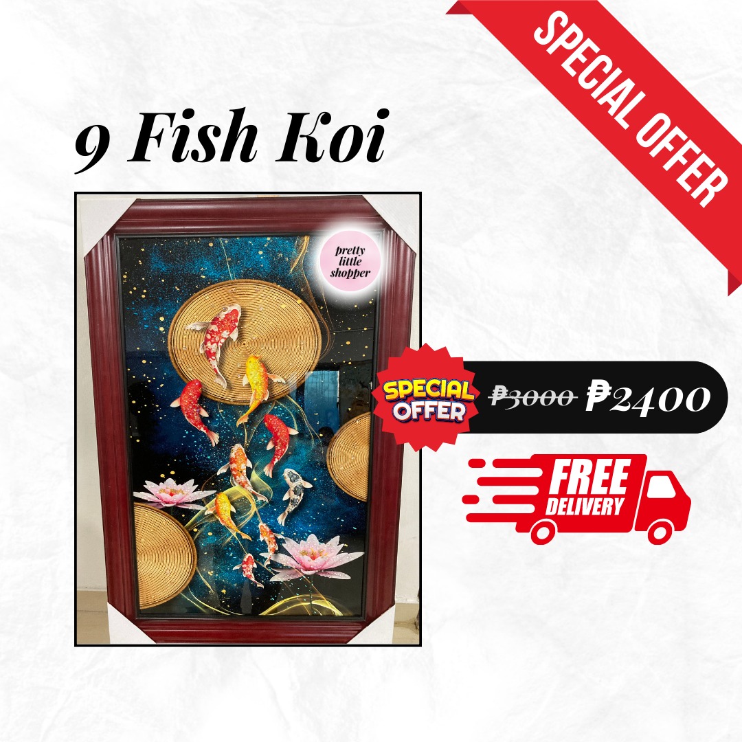 Koi Fish Wall Frame on Carousell