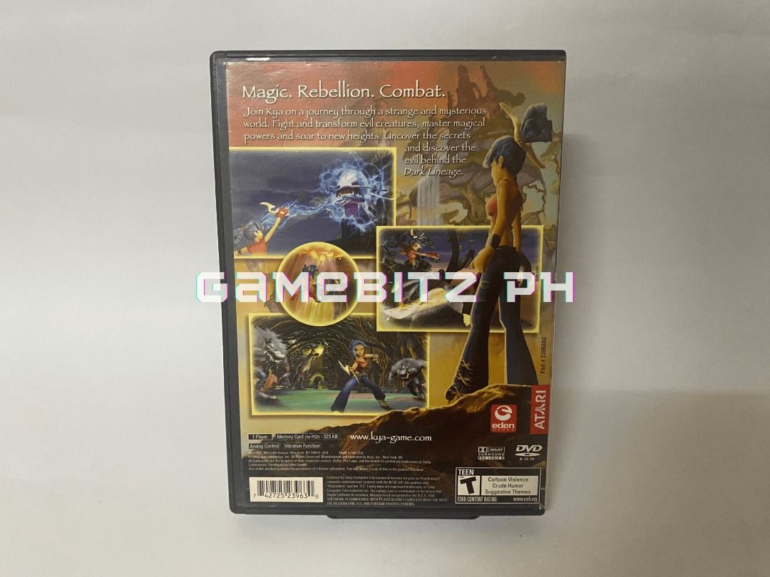 Kya Dark Lineage PS2 Sony Playstation 2 Game RARE, Video Gaming, Video ...