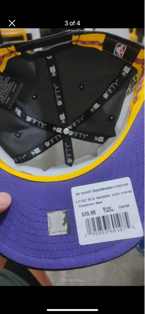 Lakers Mamba Cap, Men's Fashion, Watches & Accessories, Caps & Hats on ...