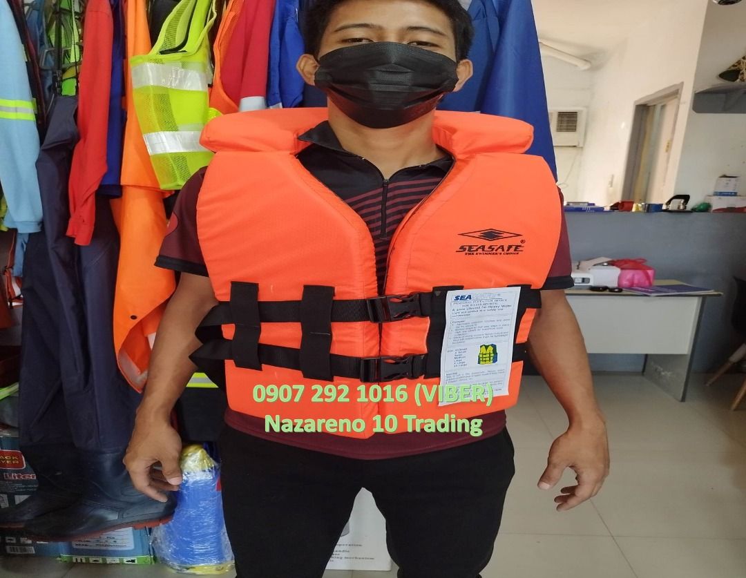 Lifevest seasafe lifejacket, Sports Equipment, Sports & Games, Water Sports on Carousell