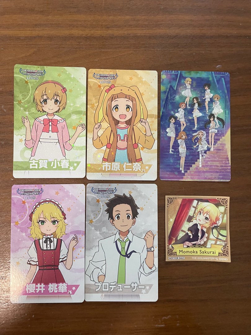 Limited edition- 5 Idolmaster Cards. Bought in Japan after 2h queue ...