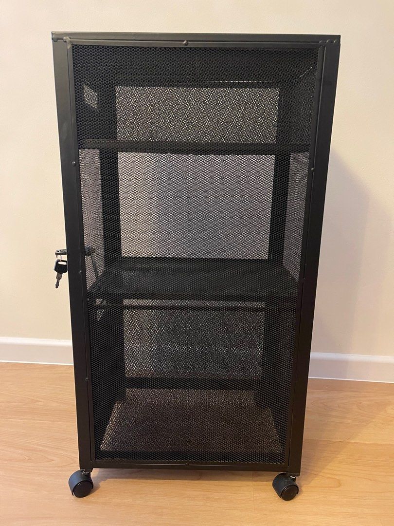 Locker Cabinet with roller, Furniture & Home Living, Furniture, Shelves ...