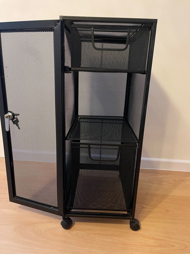 Locker Cabinet with roller, Furniture & Home Living, Furniture, Shelves ...