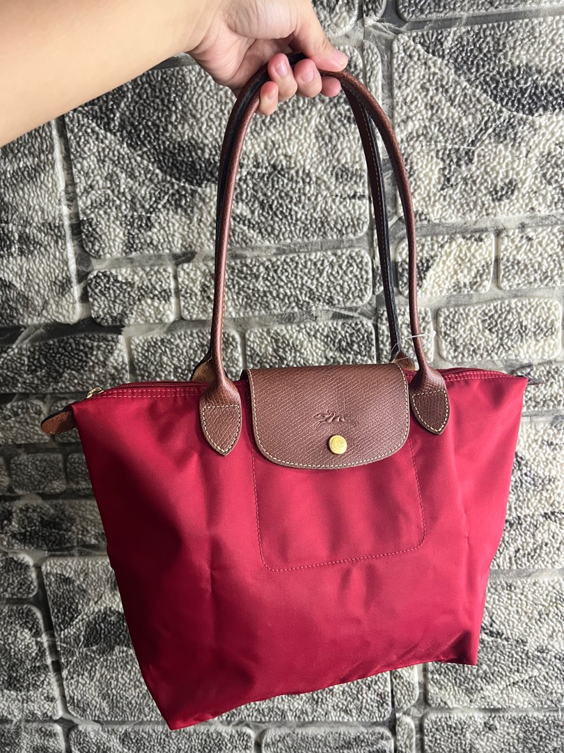 Longchamp preloved res S/M long handle on Carousell