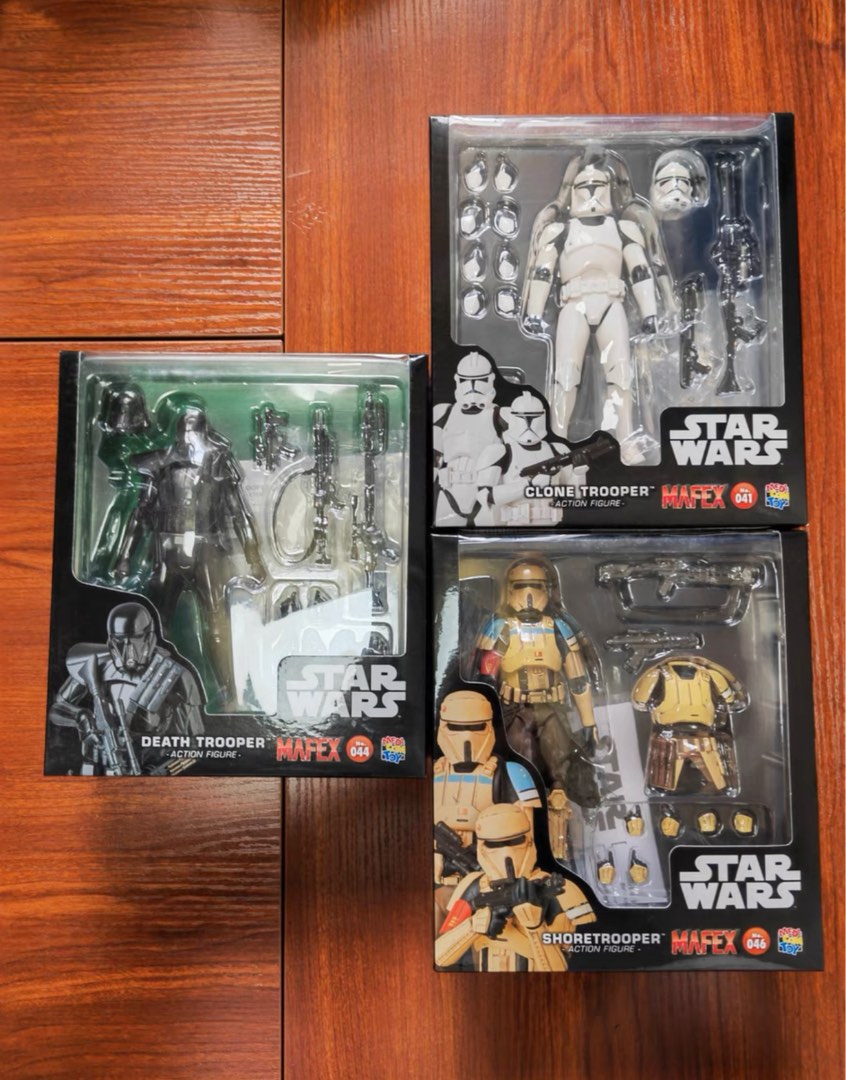 MAFEX 044 041 046 STAR WARS DEATH TROOPER CLONE TROOPER SHORETROOPER ...