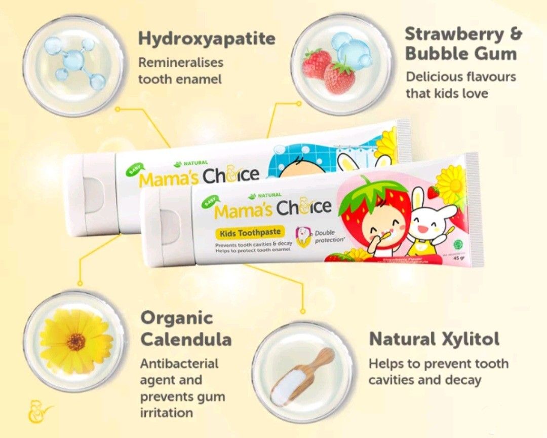 Mama's Choice Baby & Kids Toothpaste (Strawberry Flavour), Babies ...