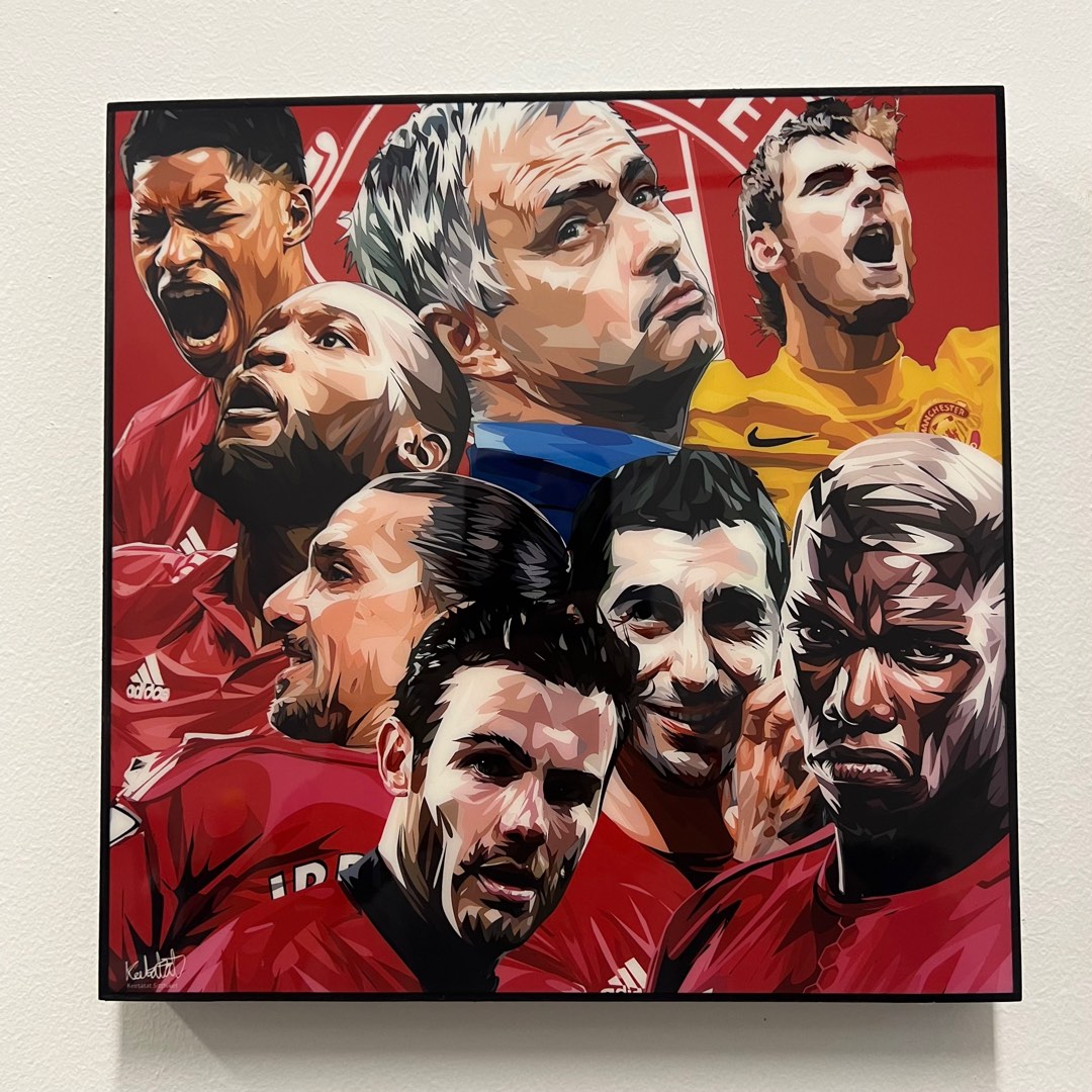 Manchester United Pop Art, Furniture & Home Living, Home Decor, Frames ...