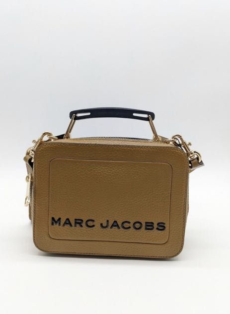 Marc Jacobs The Box Leather Top Handle Mini Crossbody Bag, Luxury, Bags ...