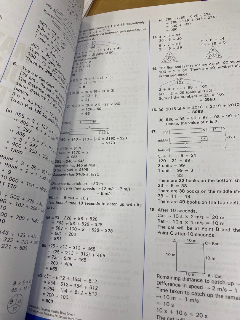 Maths Olympiad Training lvl 4, 5 , 6, Hobbies & Toys, Books & Magazines ...