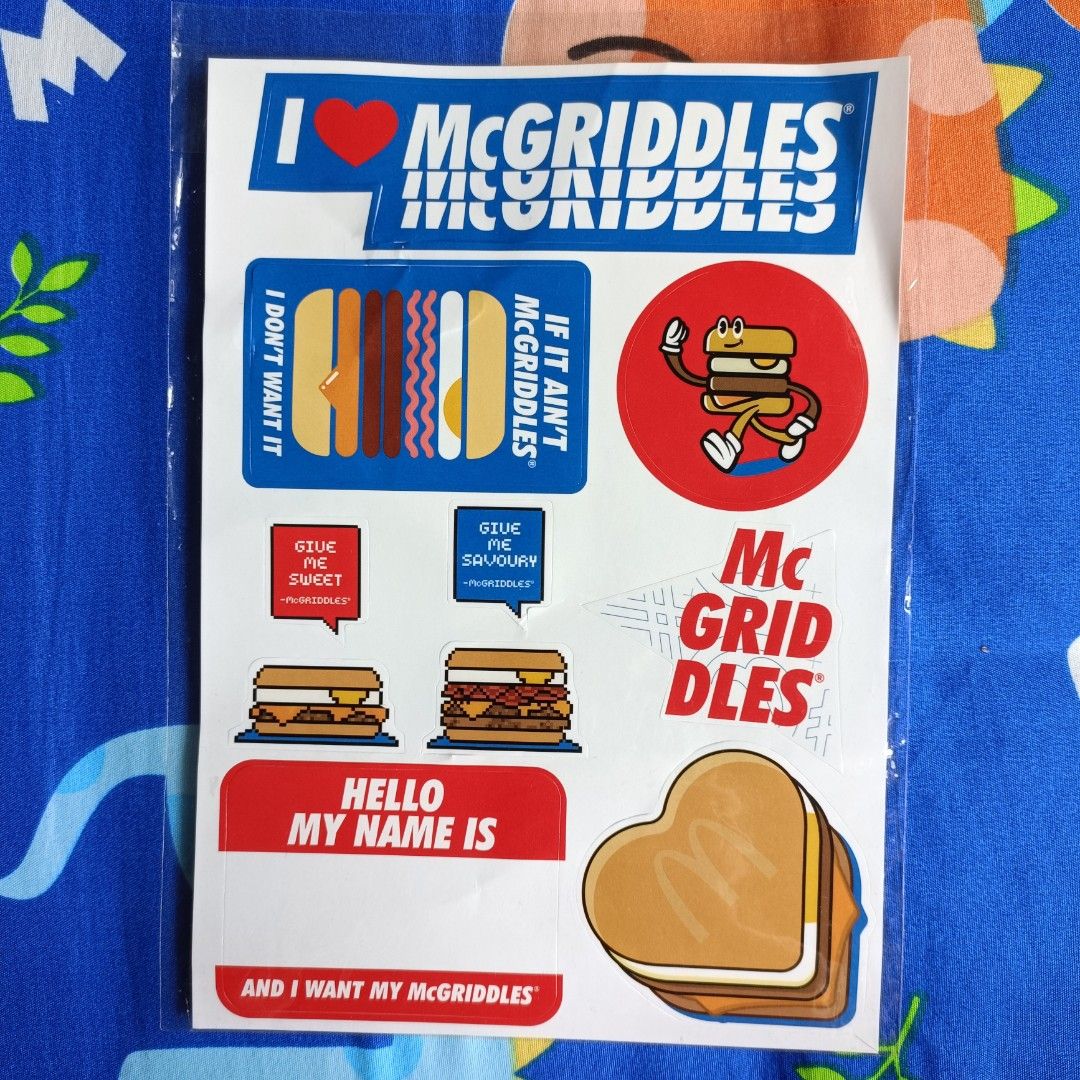 McDonald's stickers McGriddles graphic breakfast macdonald macs ...
