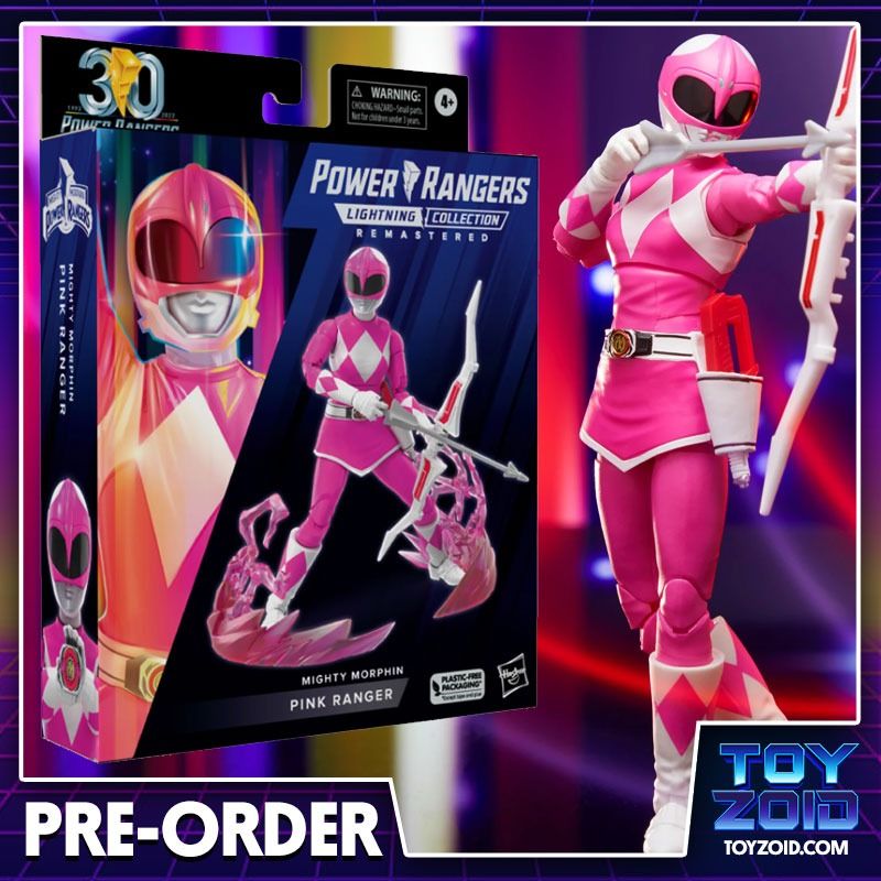Mighty Morphin Power Rangers Lightning Collection Deluxe Pink Ranger ...