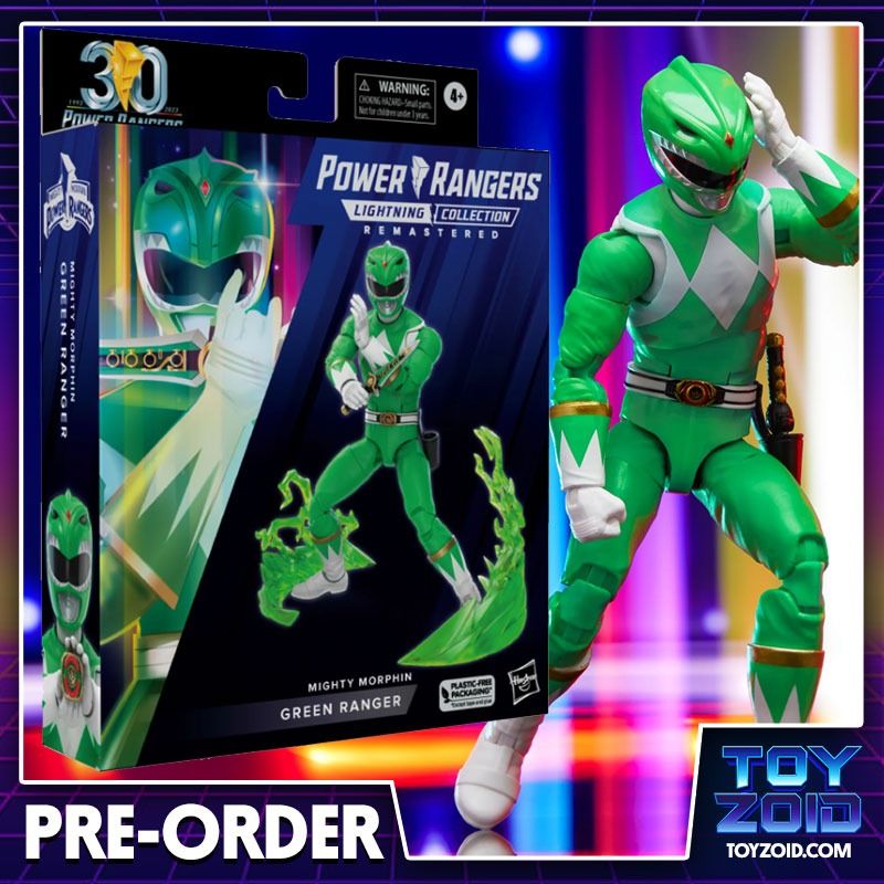 Mighty Morphin Power Rangers Lightning Collection Deluxe Green Ranger ...