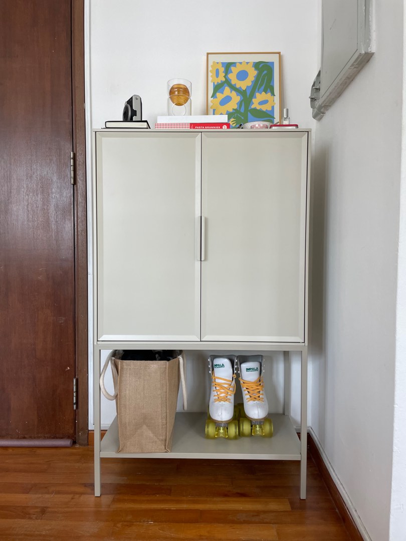 Modern Steel Beige Cabinet, Furniture & Home Living, Furniture, Shelves ...