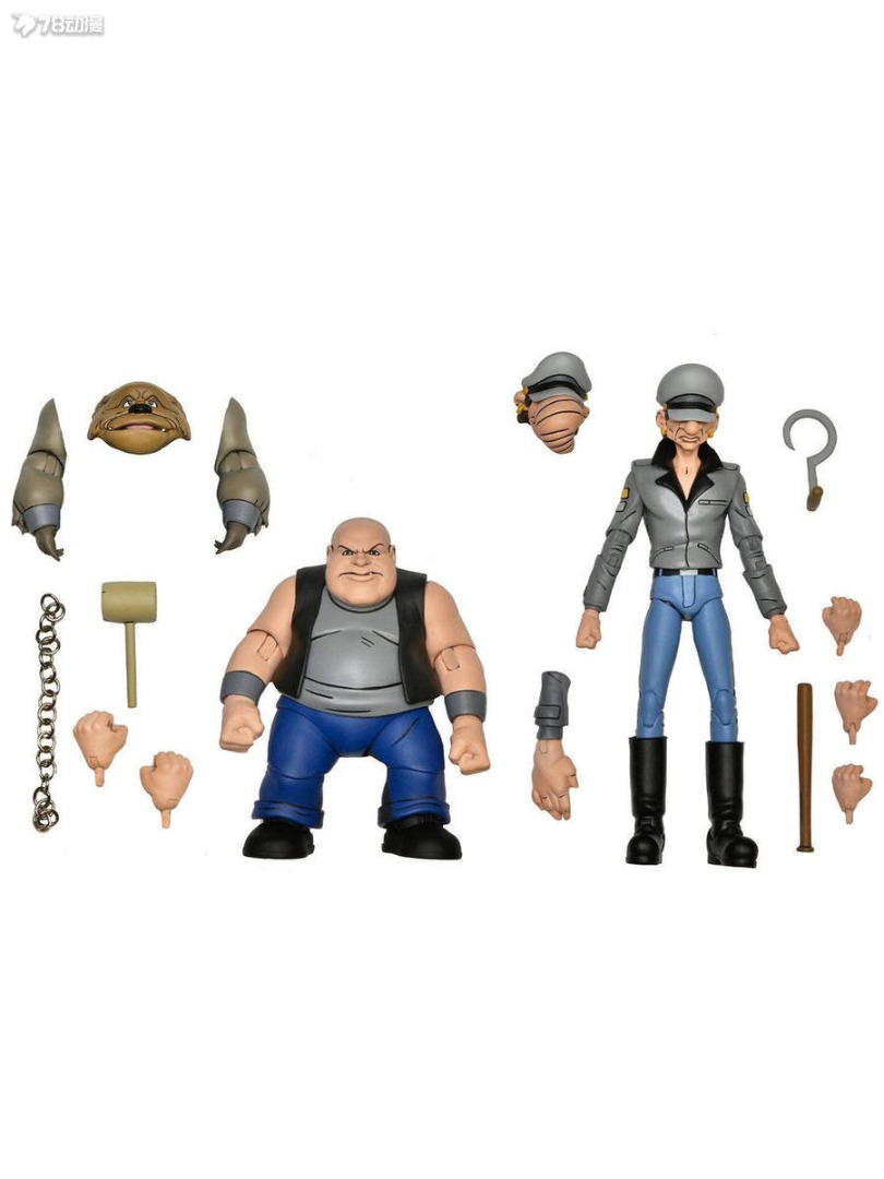 NECA Official : TMNT Tall Thug & Short Gangster, Hobbies & Toys, Toys ...