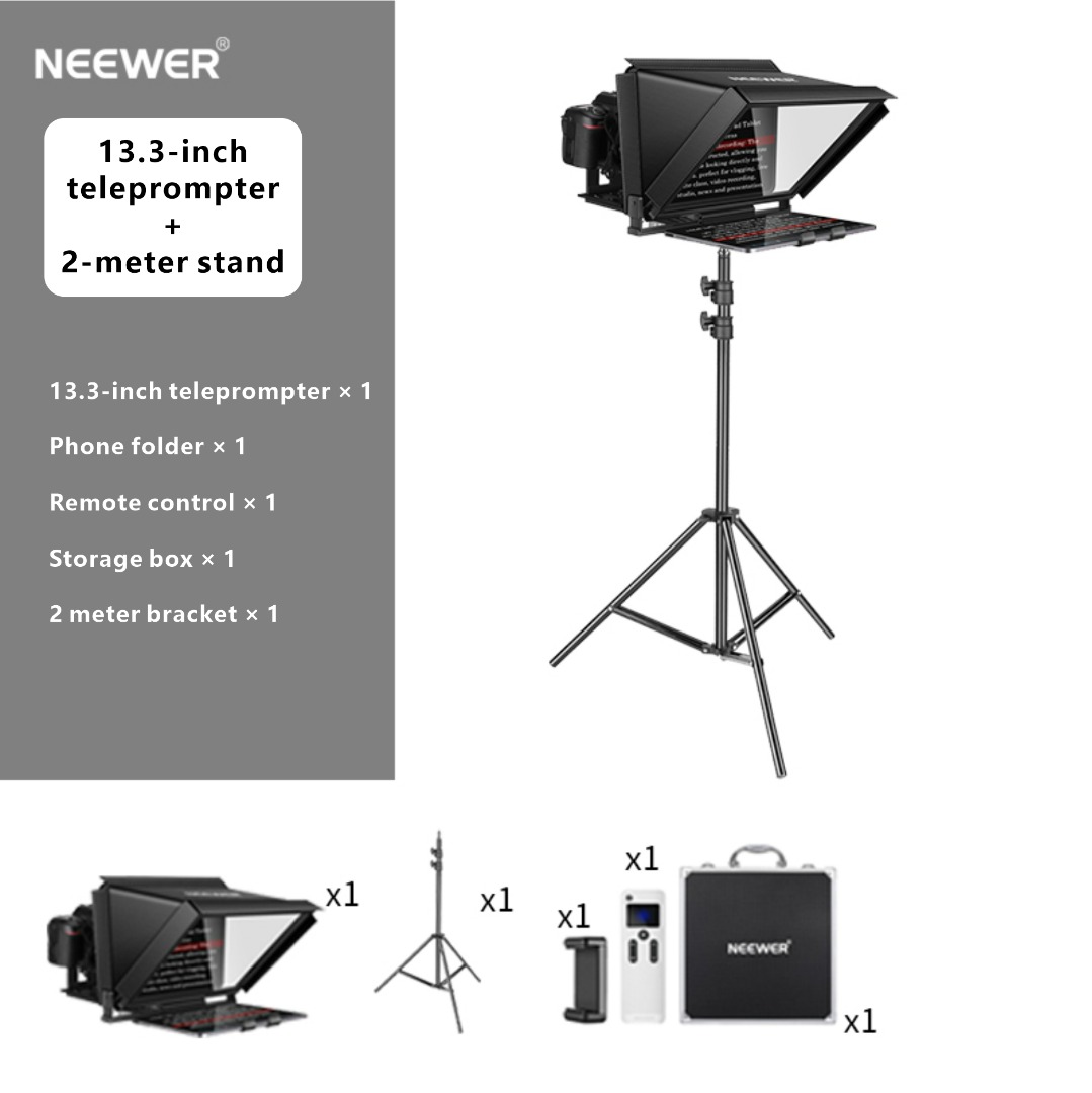 Neewer Teleprompter 13.3 inch for iPad Tablet Smartphone DSLR Cameras ...