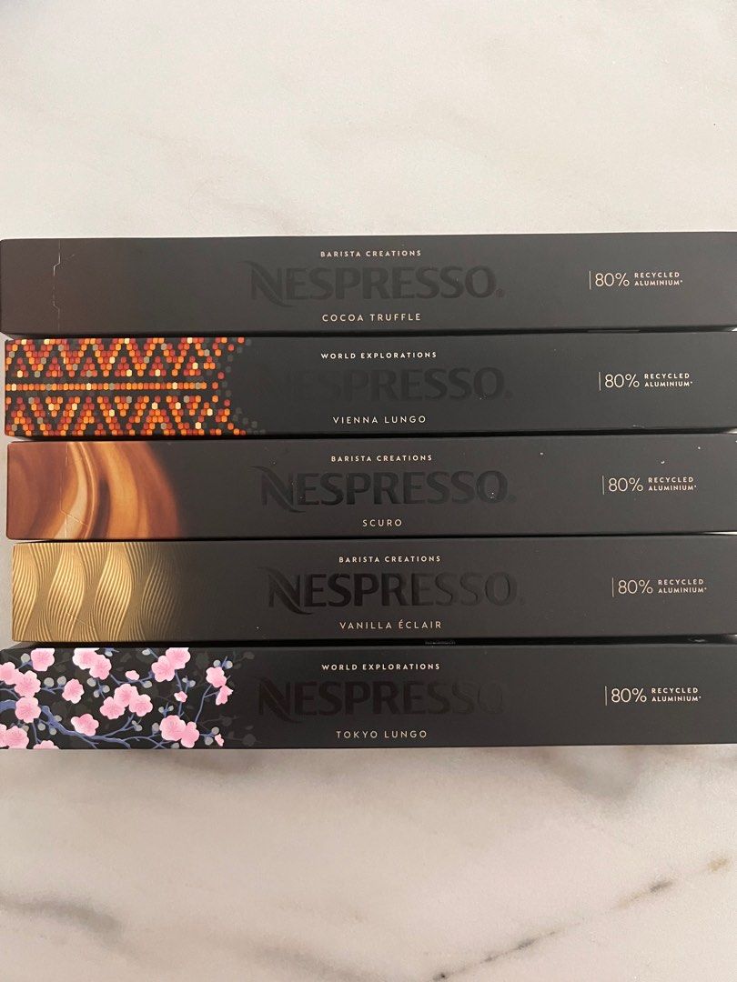 Nespresso capsule boxes 50% off, Food & Drinks, Beverages on Carousell