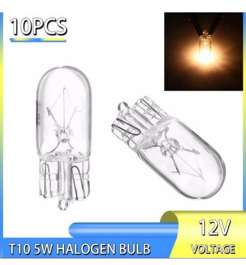 New 1 X 10Pcs X T10 Halogen Warm White Light Bulb For Toyota Hiace And ...
