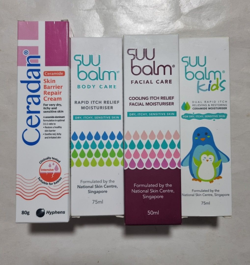 New Ceradan Skin Barrier Cream, Physiogel AI Cream, Suu Balm Rapid Itch ...