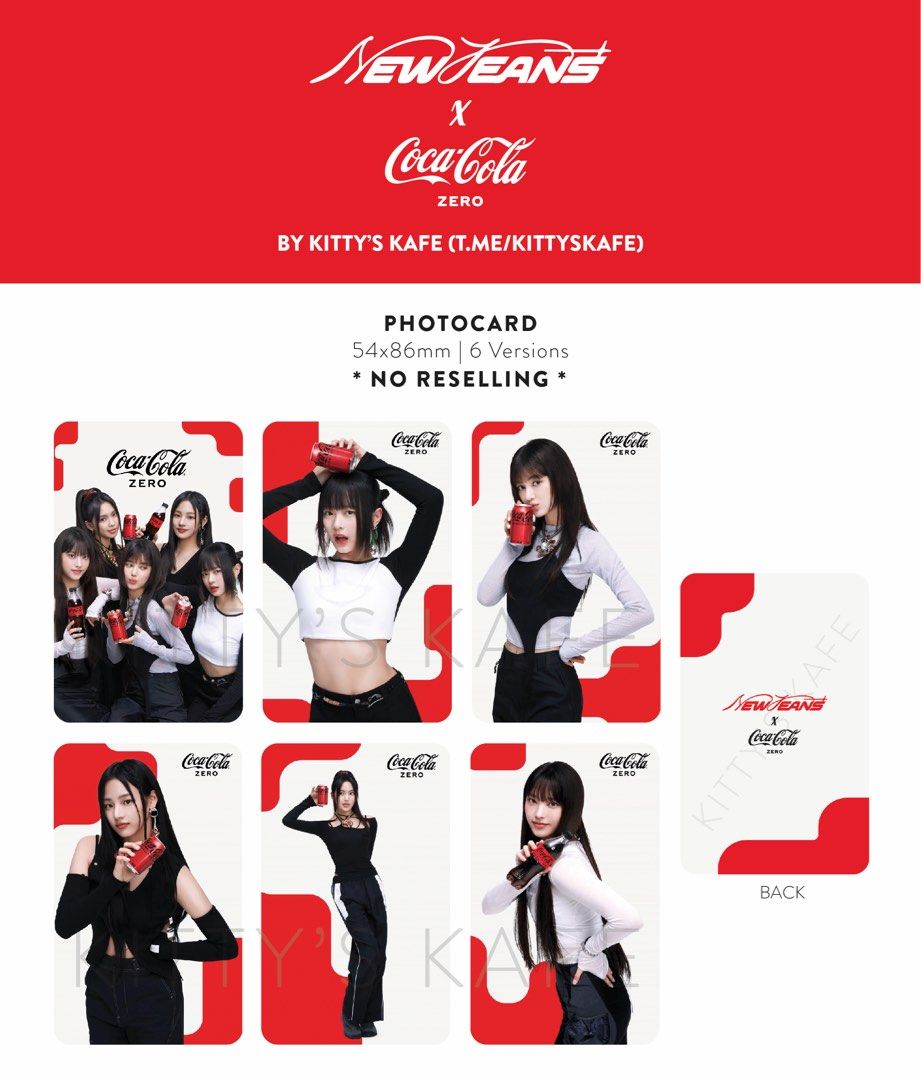 Newjeans new jeans coca cola zero fanmade pc photocard hanni hyein Dani minji haerin, Hobbies ...