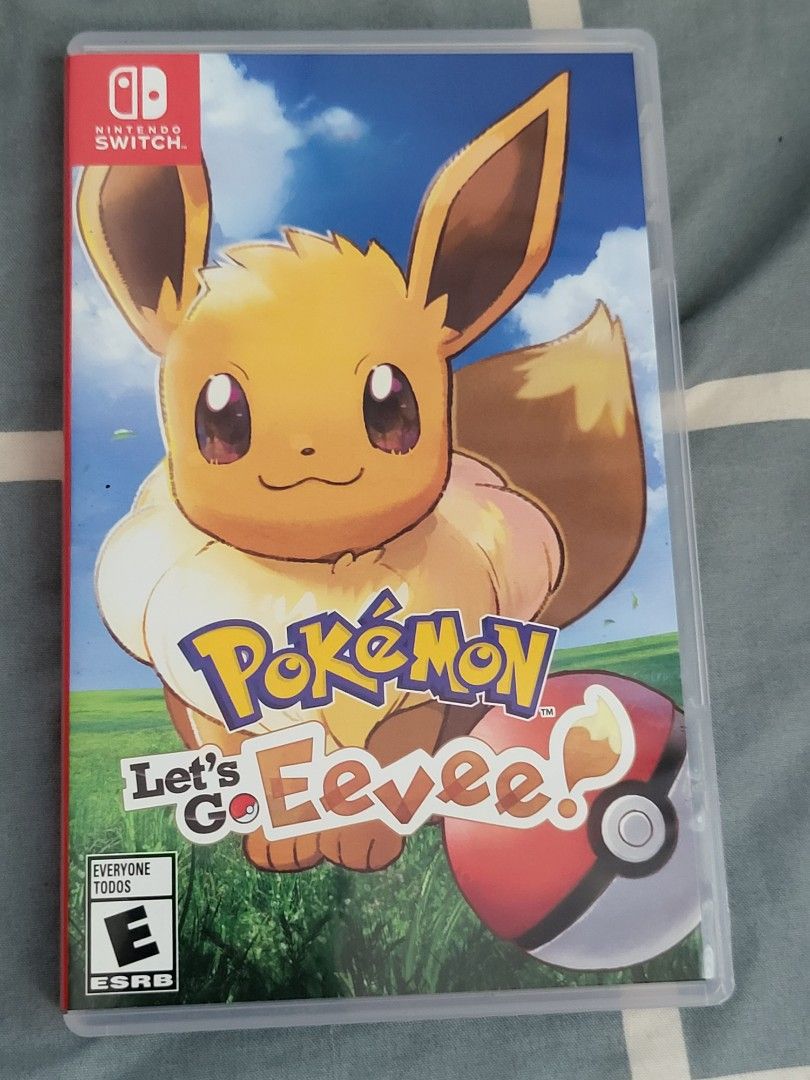 Nintendo Switch Pokemon Let's Go Eevee, Video Gaming, Video Games ...