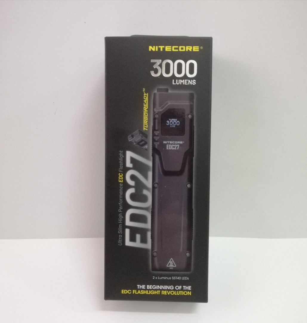 Nitecore EDC27 - 3000 lumens, Sports Equipment, Hiking & Camping on ...