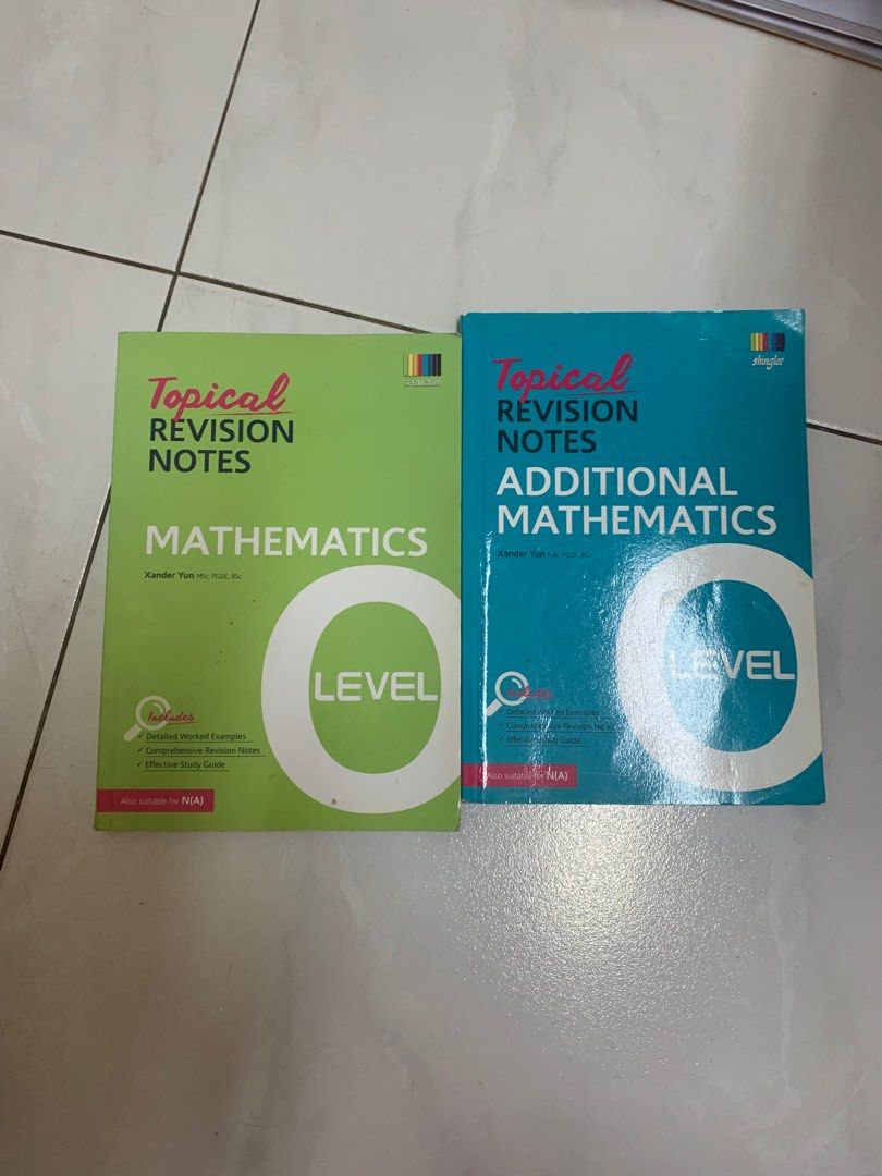 O Level Topical Revision Notes, Hobbies & Toys, Books & Magazines ...