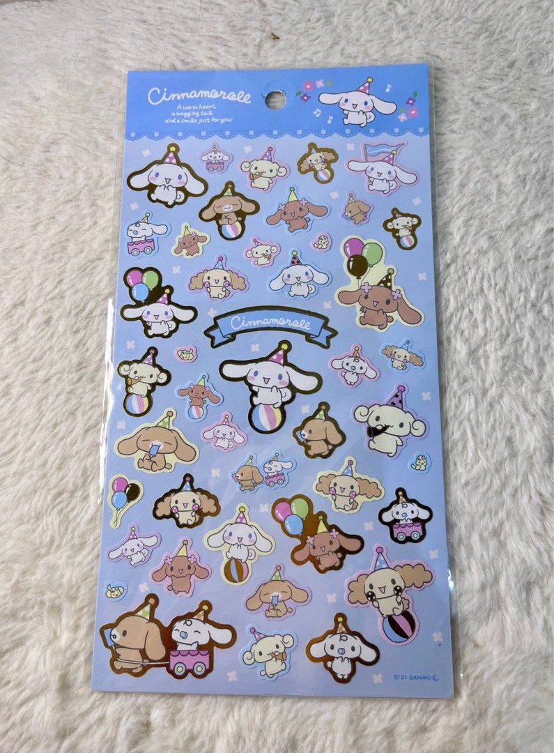 Original Sanrio cinnamoroll sticker cute cartoon stickers, Hobbies ...
