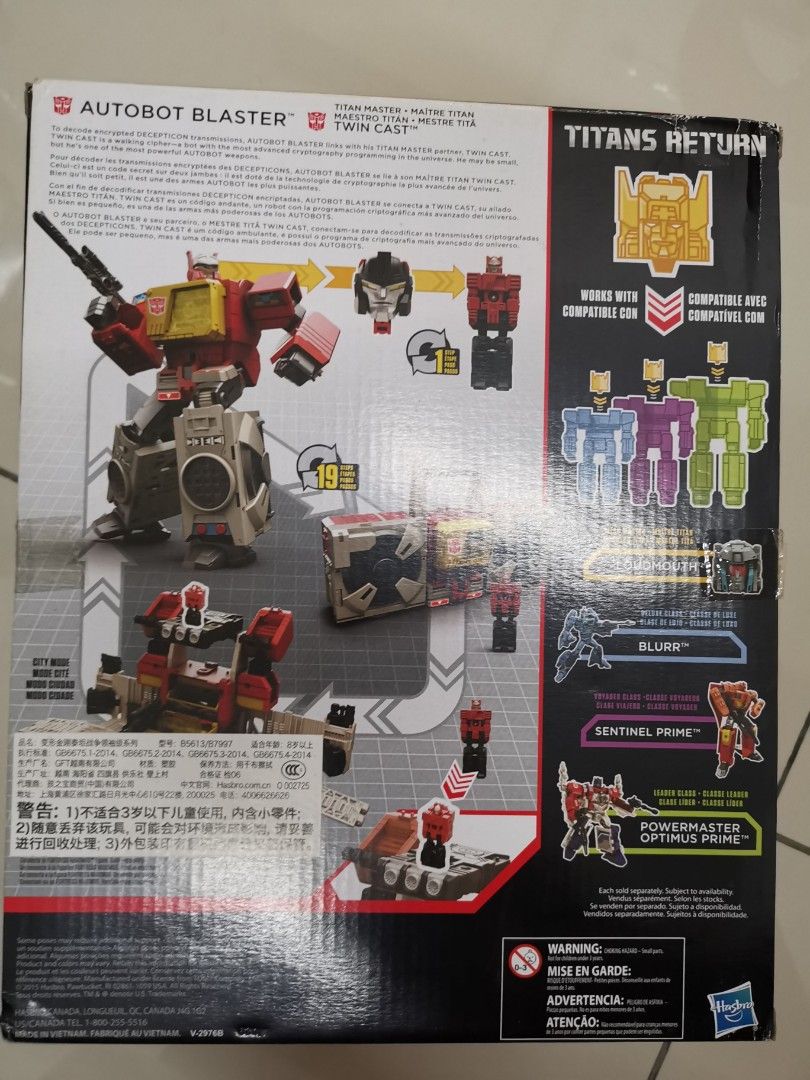 Original Transformers Generations Titans Return Autobot Blaster and ...
