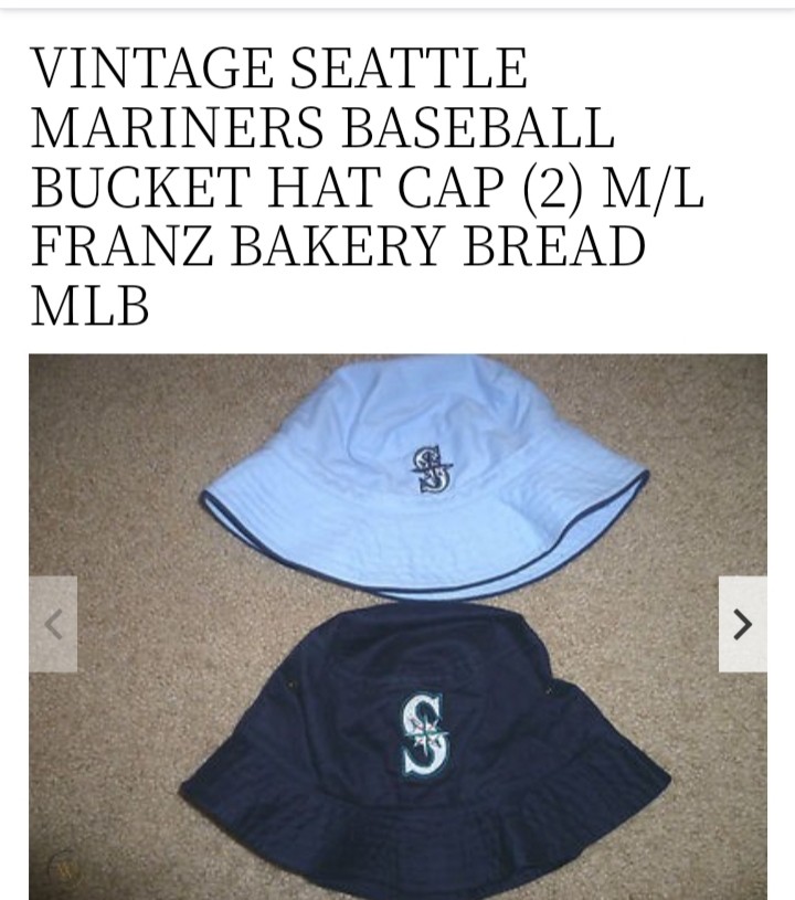 Original Vintage MLB Seattle Mariners bucket hat, Men's Fashion ...