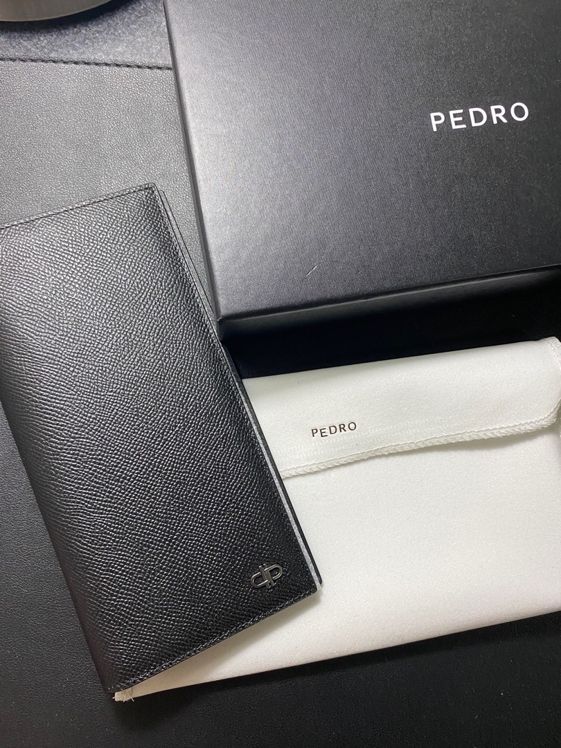 PEDRO Icon Leather Long Wallet - Black, Men's Fashion, Watches ...