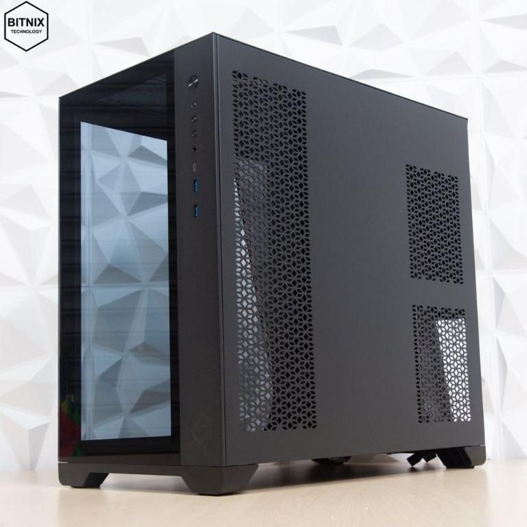 Phanteks Metallic Gear Neo Qube D Rgb Tg Atx Chassis Black White