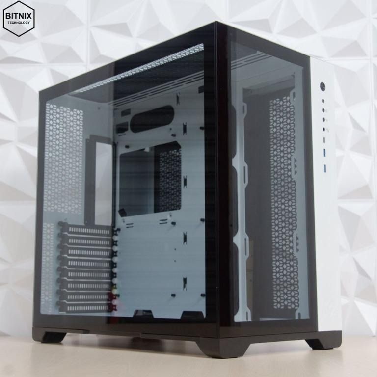 Phanteks Metallic Gear Neo Qube D Rgb Tg Atx Chassis Black White