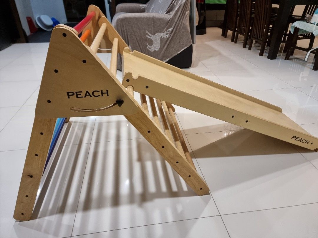 Pikler Triangle and Ramp (Rainbow), Babies & Kids, Infant Playtime on ...