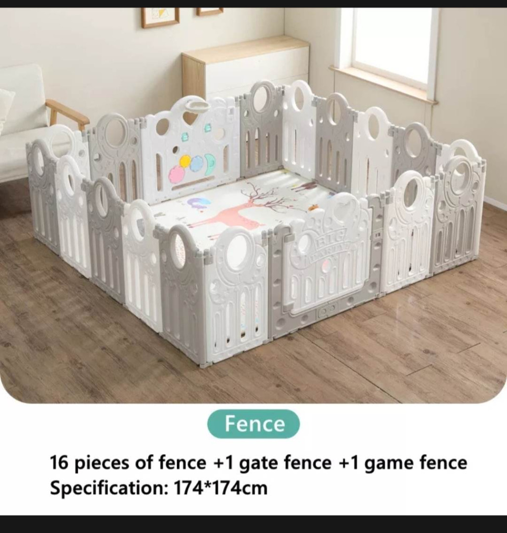 play fence / playpen foldable, Babies & Kids, Infant Playtime on Carousell