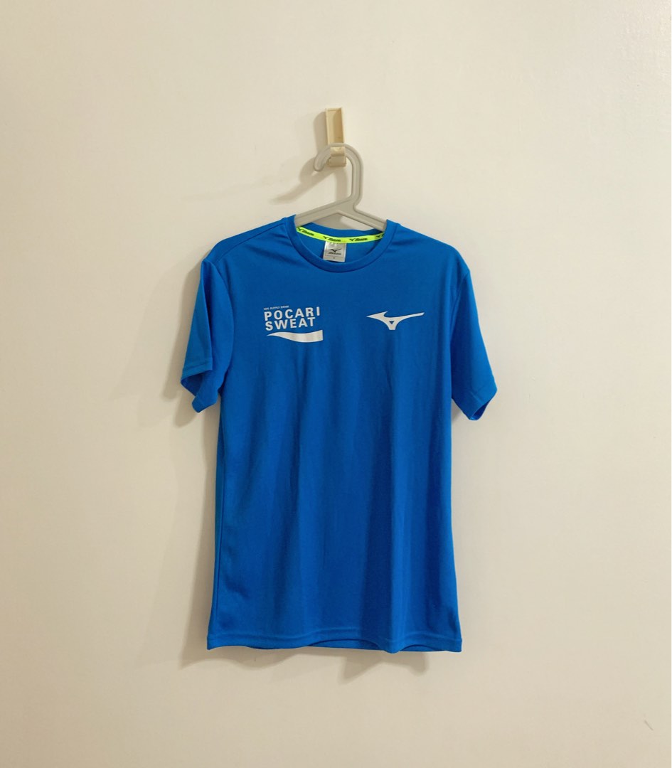 Pocari sweat dri fit shirt by Mizuno on Carousell