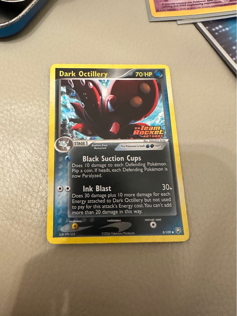 Pokemon Card Dark Octillery #8 Pokemon Team Rocket Returns, 興趣及遊戲, 玩具 ...