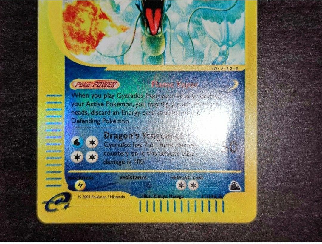 Pokemon Dark Gyarados Reverse Holo & Gyarados Skyridge, Hobbies & Toys ...