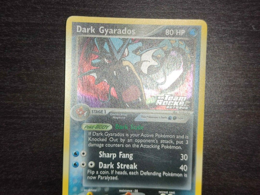 Pokemon Dark Gyarados Reverse Holo & Gyarados Skyridge, Hobbies & Toys, Toys & Games on Carousell